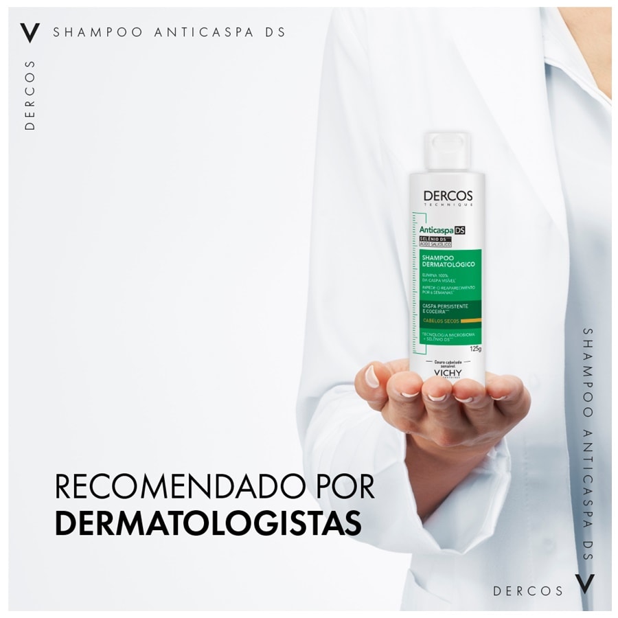Shampoo Anticaspa Intensivo DS Cabelos Secos | Dercos | Vichy
