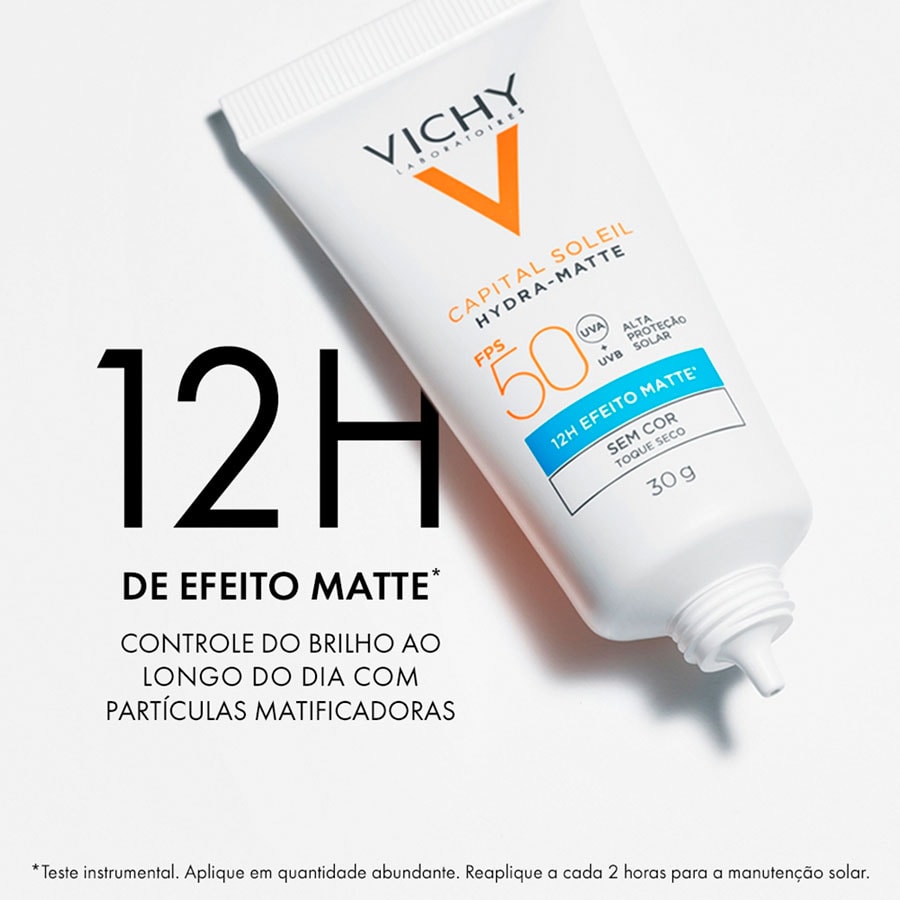 Protetor Solar Facial Vichy Hydra-matte FPS50 – 30ml | Vichy